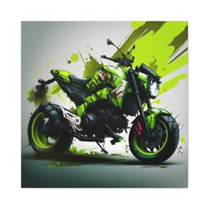 Honda Grom Design Art Polyester Canvas - Etsy