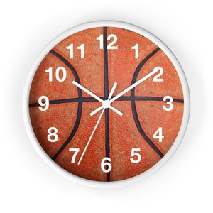 Basketball Sports Wall Clock - Etsy