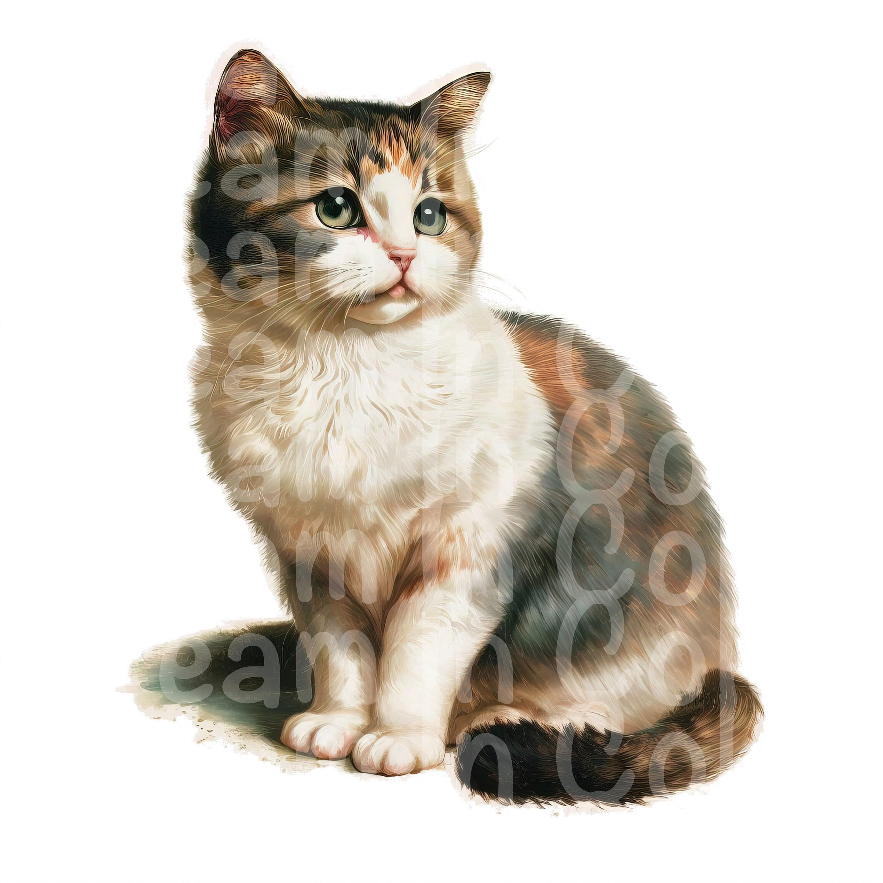 Katze Clip Art Für Wandkunst Leinwand Basteln Druck Digitaler Download Etsyde