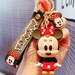 Mickey Mouse or Minnie Mouse Keychain 3D - Etsy