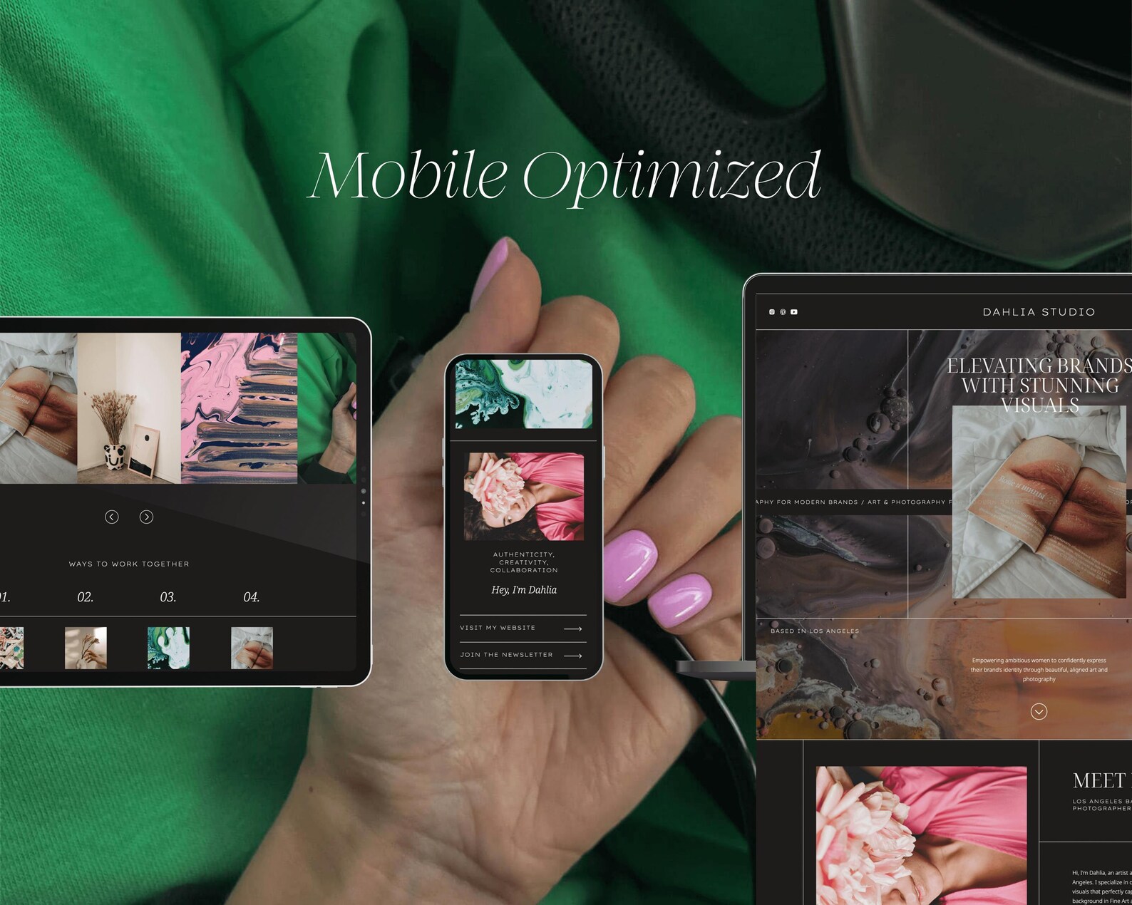 Showit Mini Website Template for Artists, Influencers, and Service ...