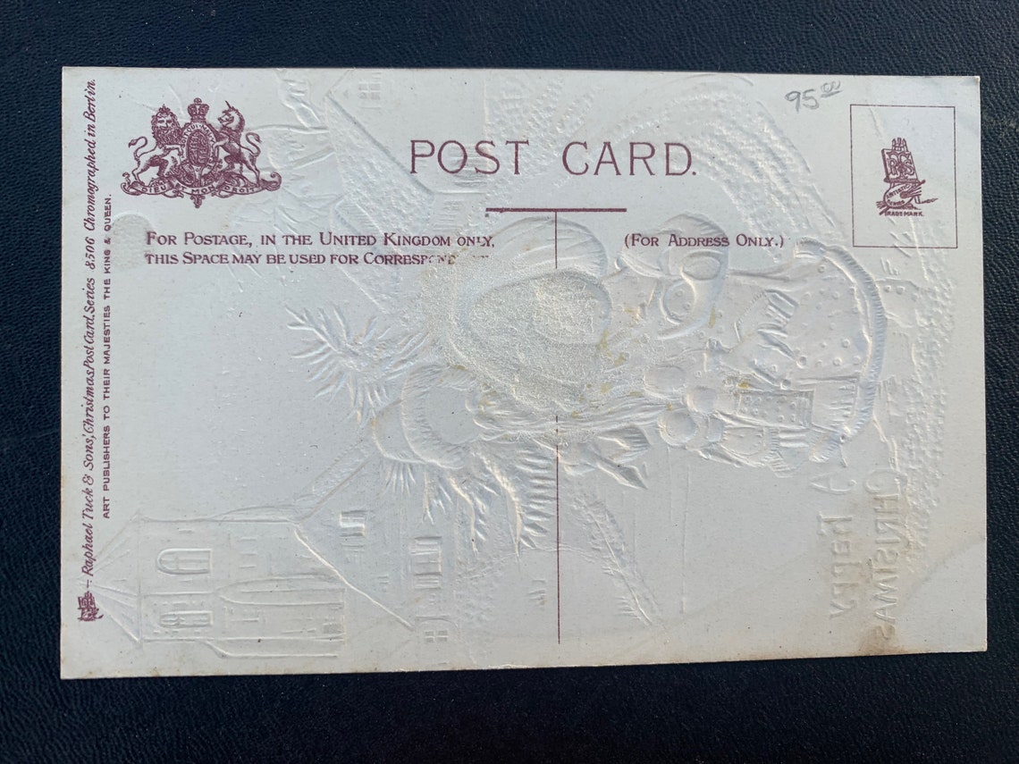 EXC Vintage Tuck's Christmas Postcard Belsnickle Santa - Etsy