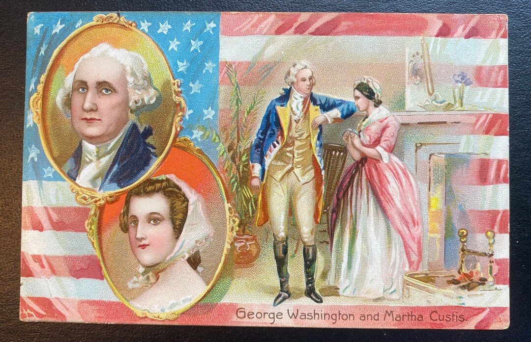 Rare Vintage 1908 Tuck's German Postcard Washington's Birthday George ...