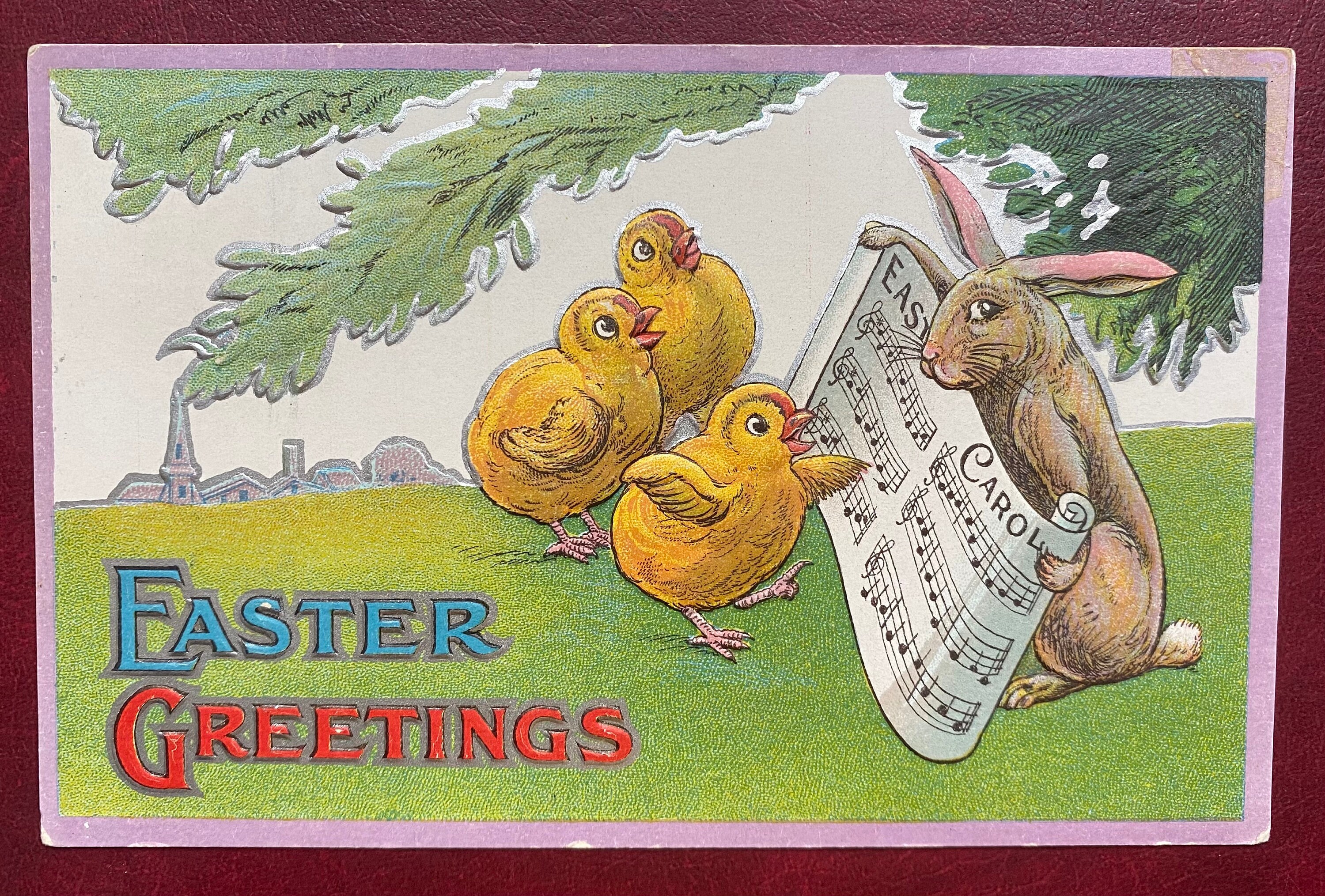 VGC Vintage Rare 1913 Easter Postcard Anthropomorphic Bunny Rabbit ...