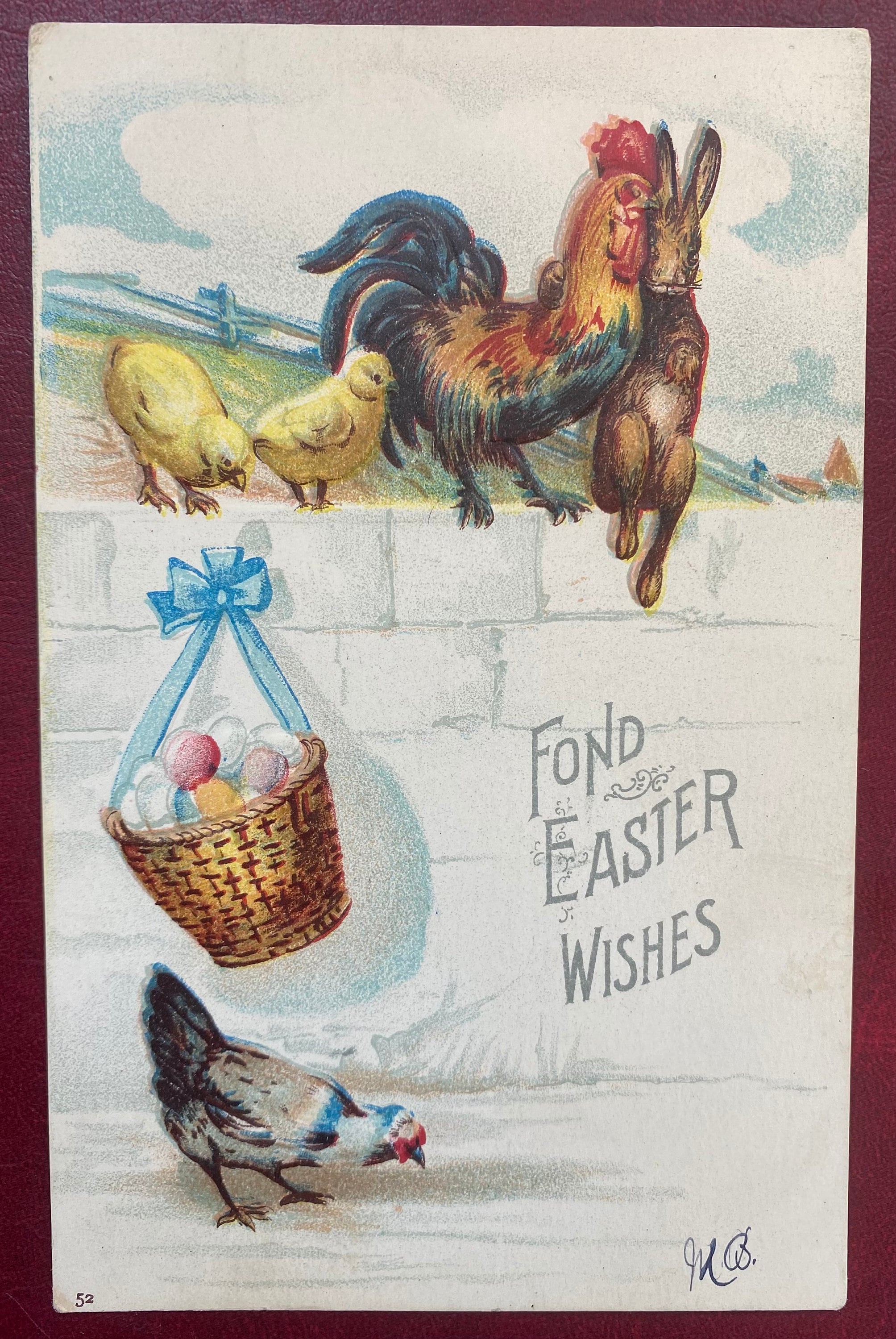 VGC Vintage Rare 1901 Easter Postcard Anthropomorphic Bunny Rabbit ...