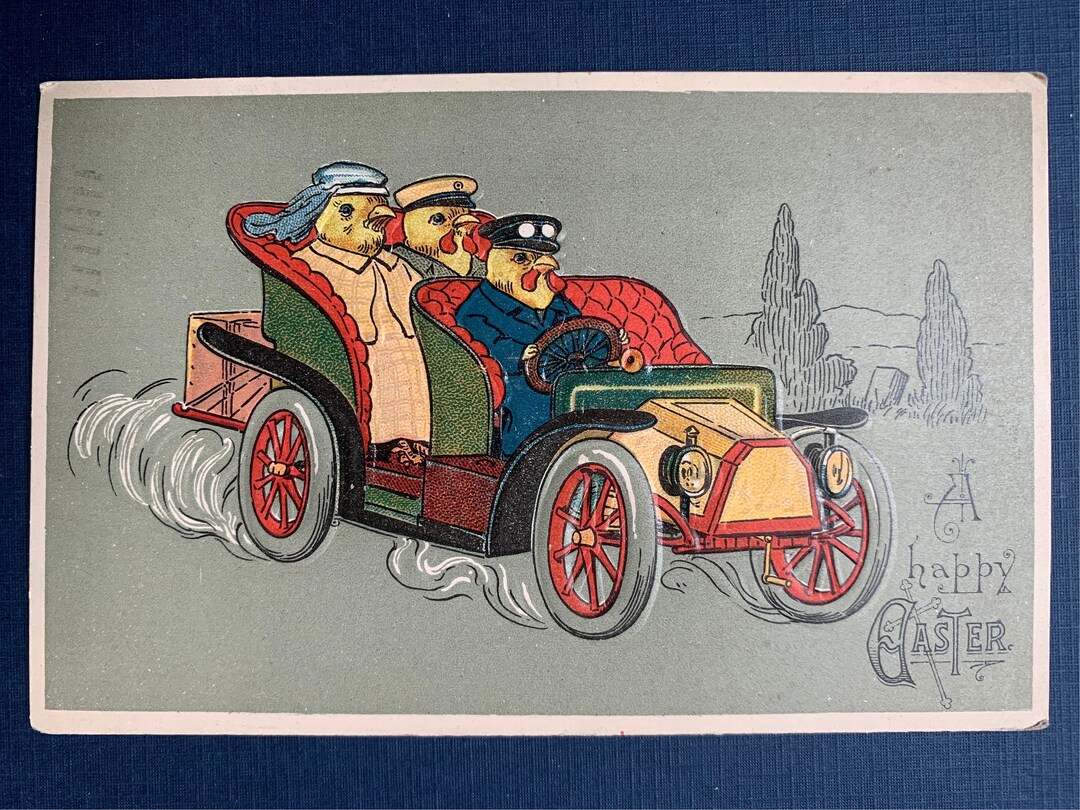 VGC Precious Vintage Anthropomorphic Easter Postcard Ducks Chicks ...