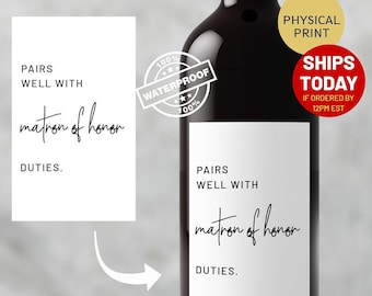 Personalized Engagement Wine Label, Custom Photo Wine Label, Engagement ...