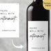 PRINTED New Chapter Wine Labels Fresh Start Wine Label Gift - Etsy