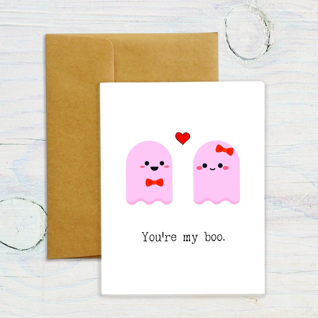 You're My Boo Valentines Day Card, Funny Valentines Day Card, Valentine ...