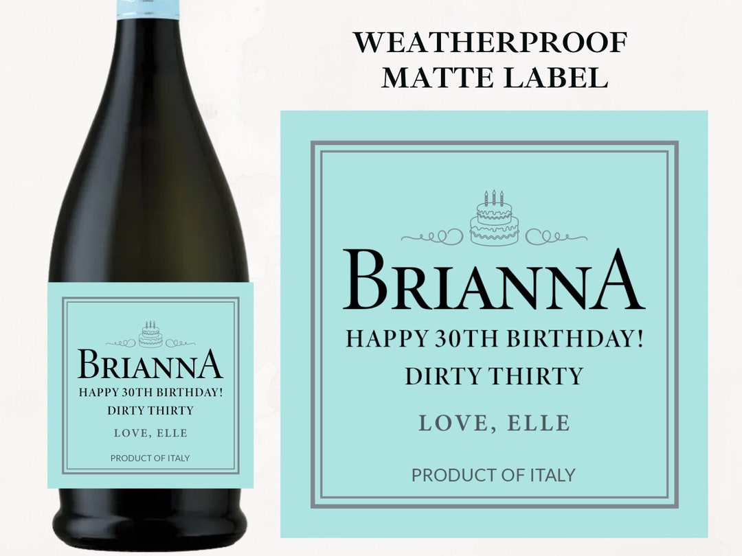 Custom Champagne Label, Champagne Bottle Labels, Mini Champagne Labels ...