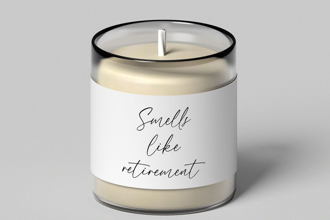 Retirement Gift Candle Label, Retirement Gift for Her, Retirement Gift ...