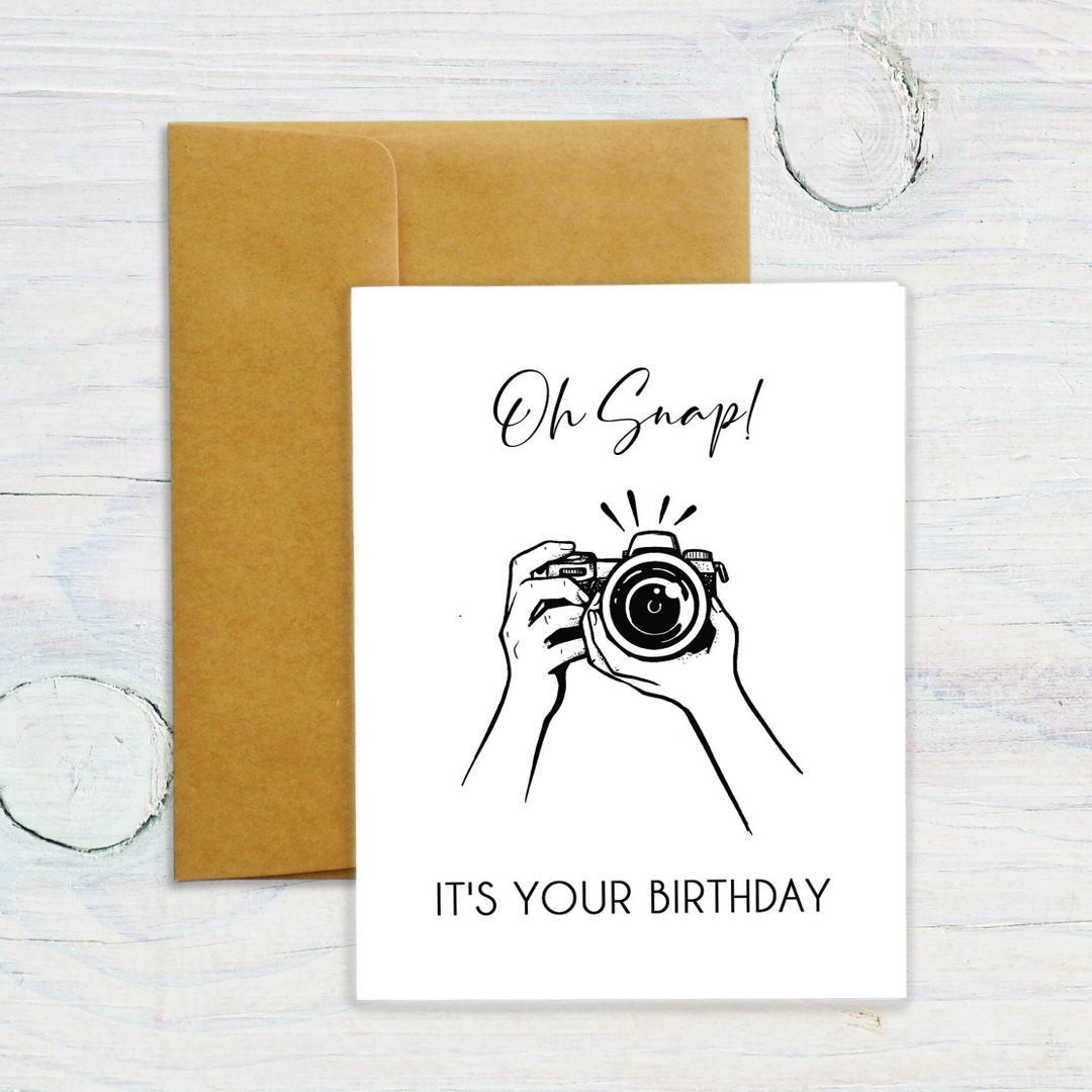 Funny Cards for Men and Women Birthday Cards | Oh Snap | Camera ...