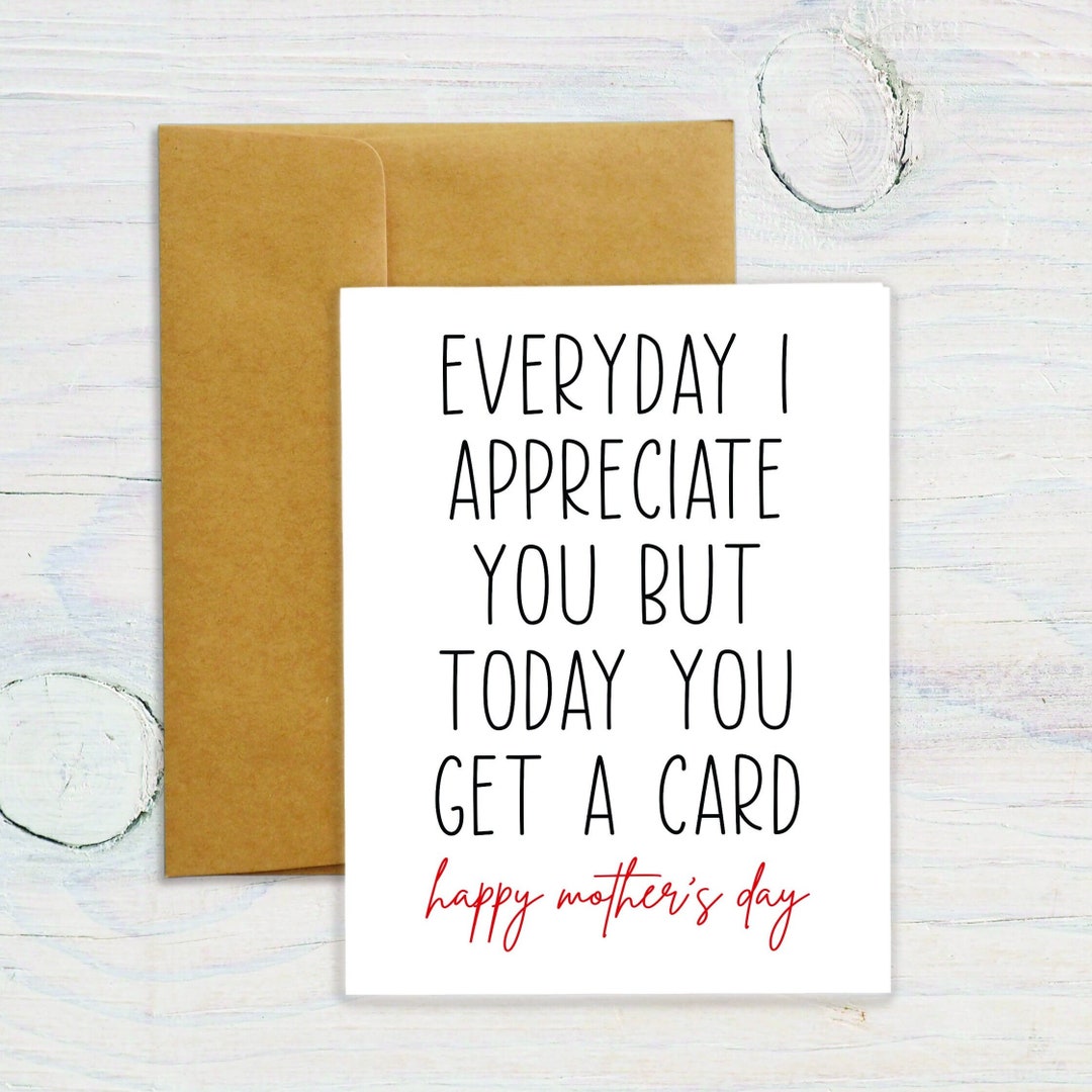 Funny Mothers Day Card, Mothers Day Card, Card for Mom, Mother's Day Card for Friend, Cute ...