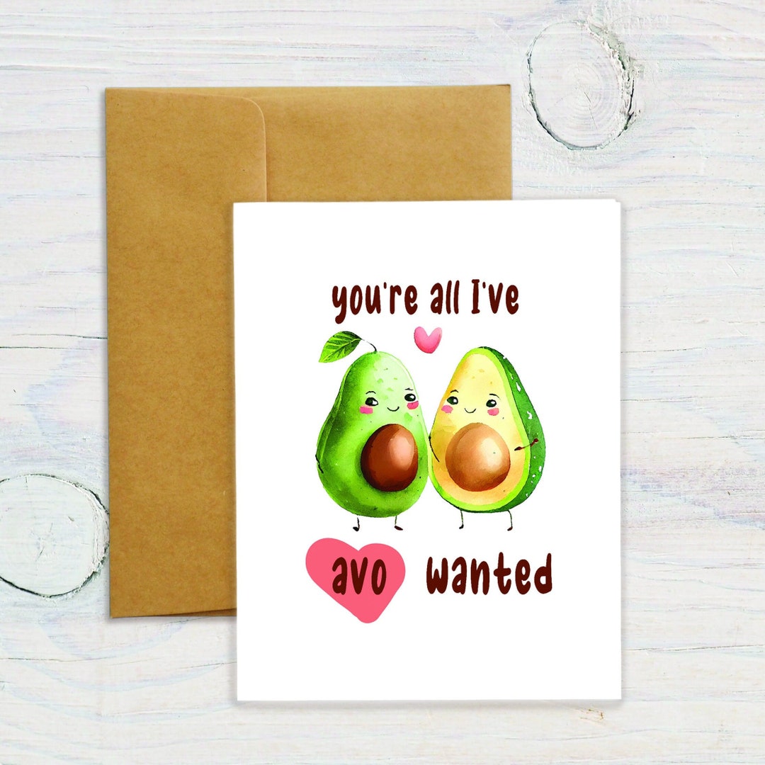 You're All I've AVO Wanted Card, Funny Valentines Day Card, Valentine's ...