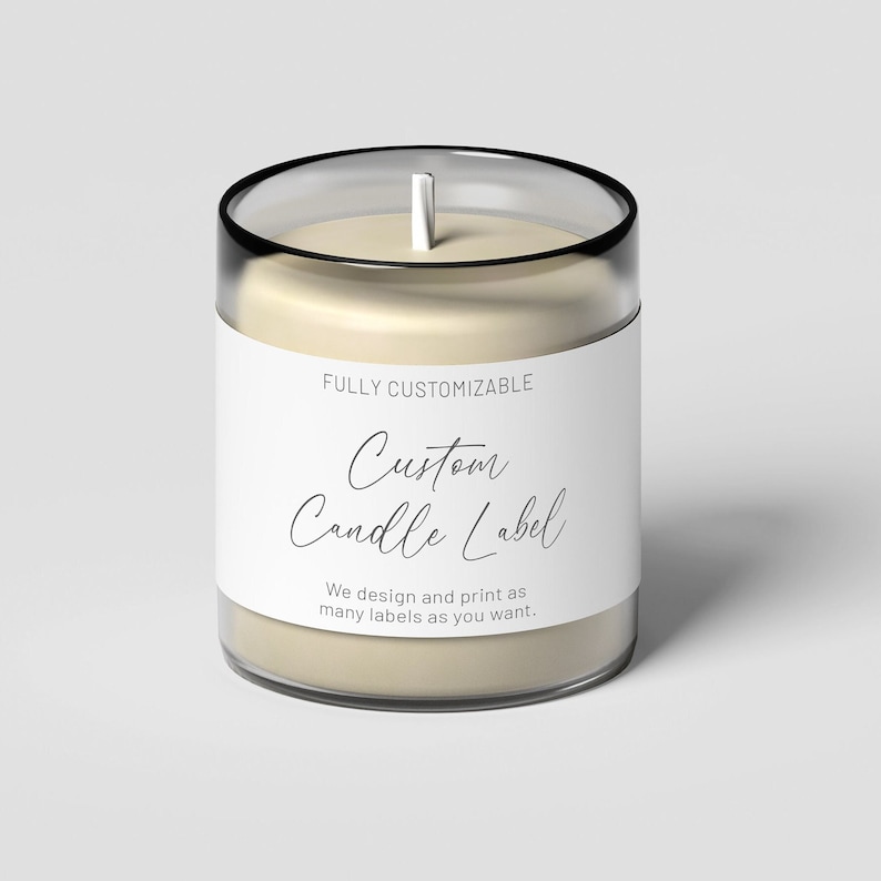 Custom Candle Labels Valentines Day Candle Personalized Etsy