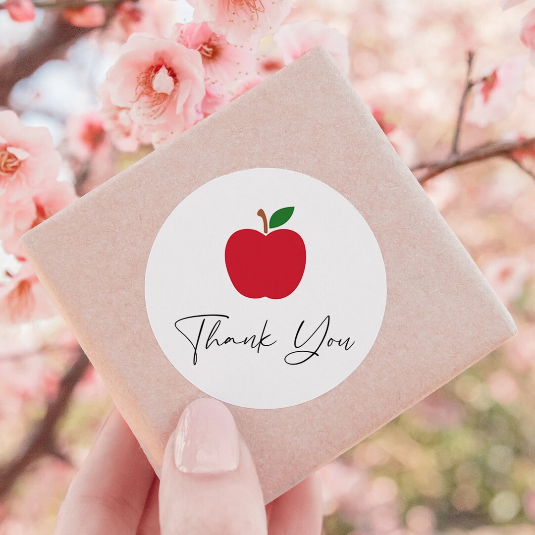 Thank You Stickers, Back to School Teacher Stickers, Apple Class ...