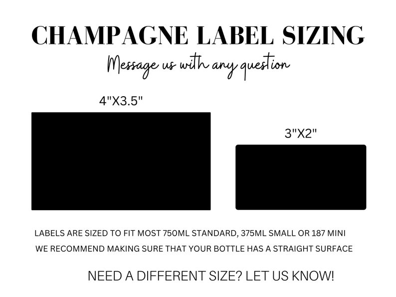 Custom Champagne Label Champagne Bottle Labels Mini - Etsy