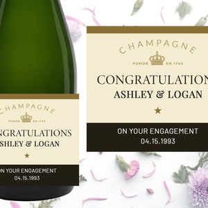 Personalized Birthday Champagne Label, Champagne Bottle Labels, Mini ...