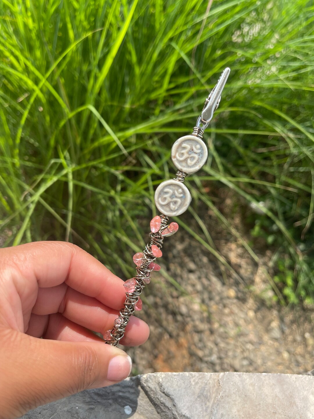 Cherry Quartz Om Symbol Ceramic Gift, Cigarette Holder Special Occasion ...