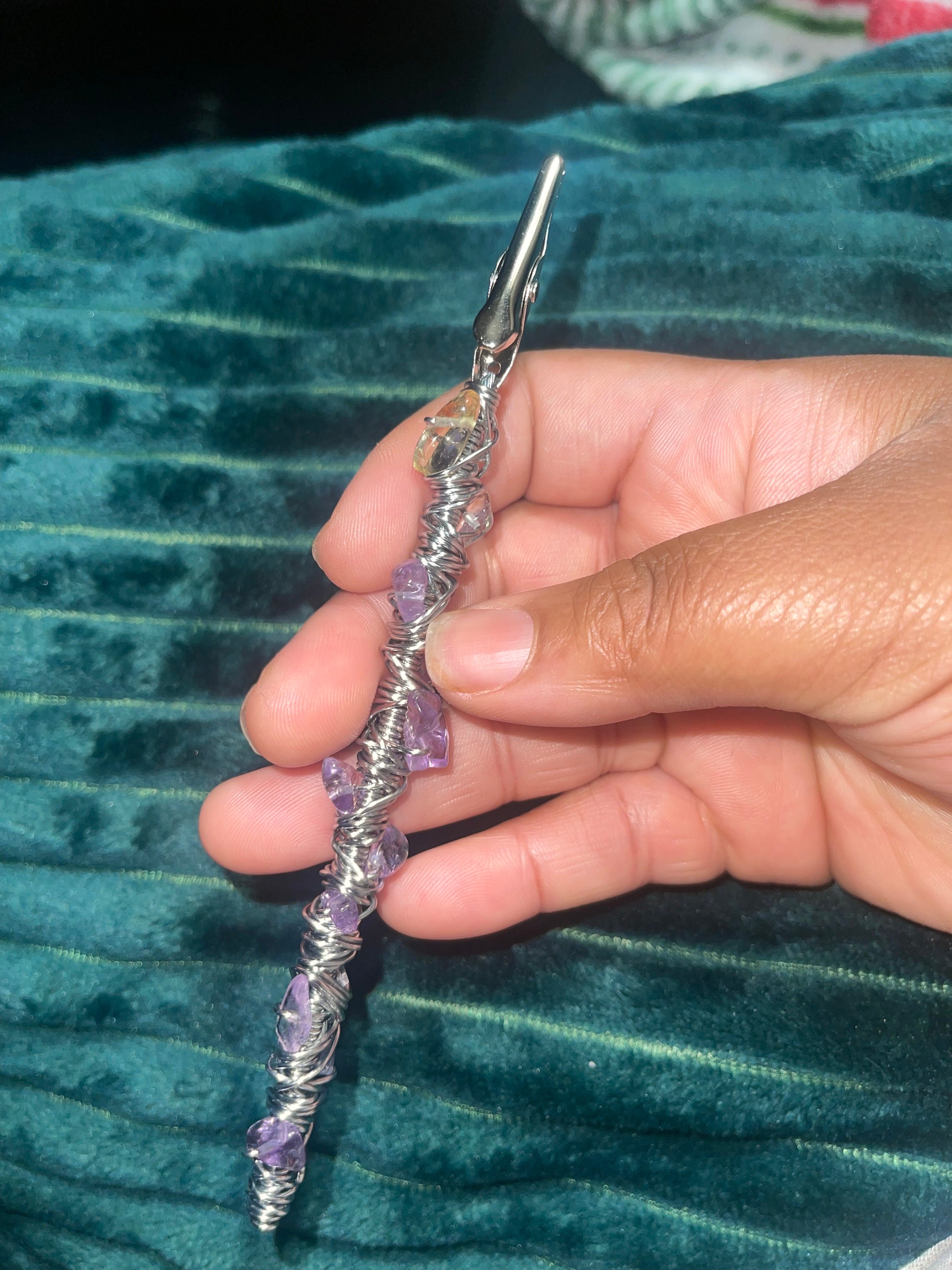 Ametrine Healing Crystal Titanium Wire Special Occasion ATM Clips ...