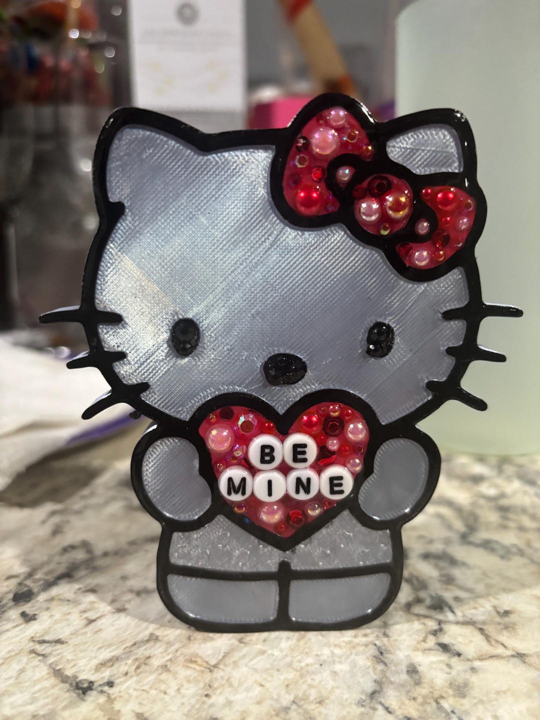 Y2K Kawaii Table Decor “be Mine” Resin Figurine | Cute Valentine Desk ...
