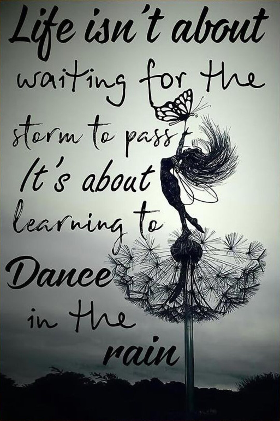 Ballet Life It’s About Learning to Dance in the Rain Poster Home Decor ...
