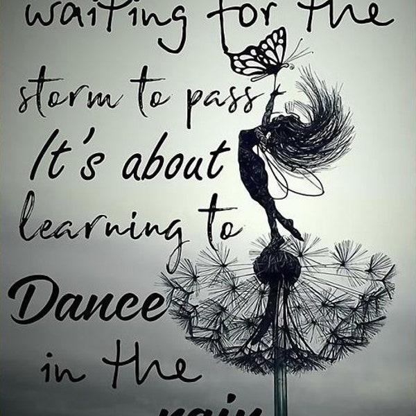 Dance in the Rain Poster - Etsy