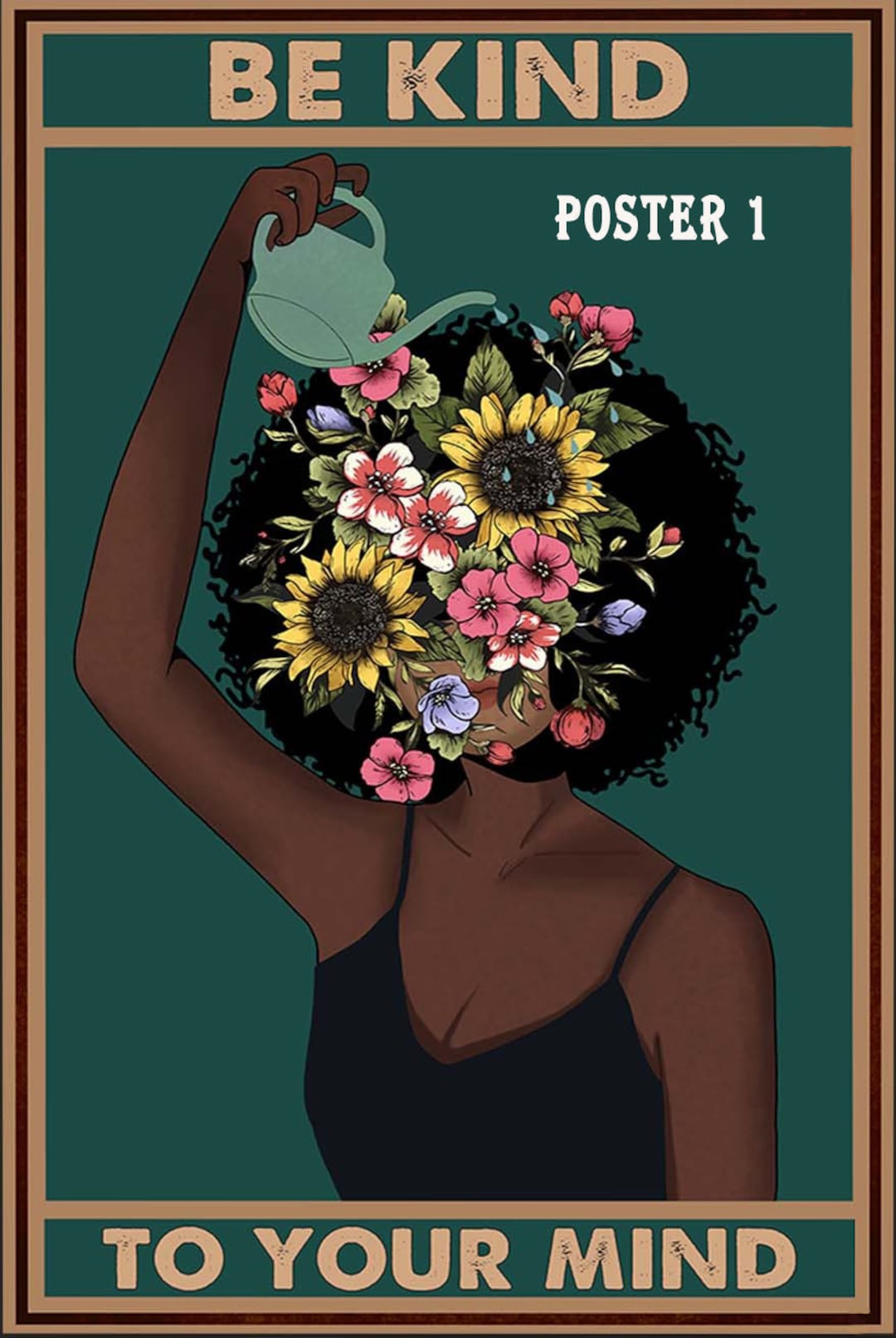 Retro Be Kind to Your Mind Poster, Mental Health Poster, Wall Art - Etsy