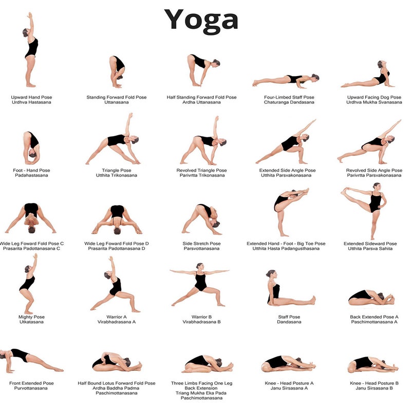 Yoga Poster - Etsy