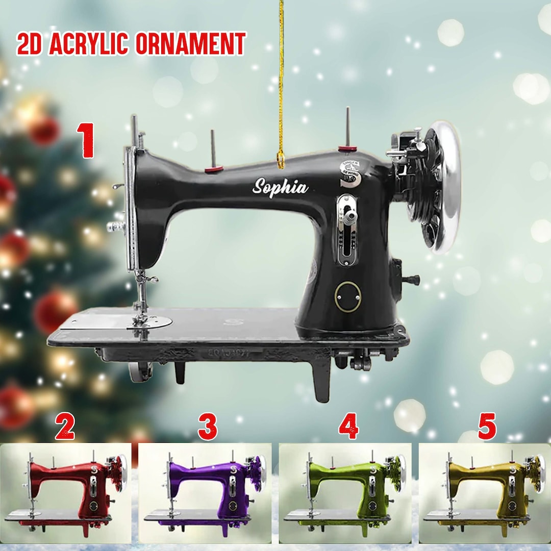 Custom Sewing Machine Christmas Ornament Sewing Lover - Etsy