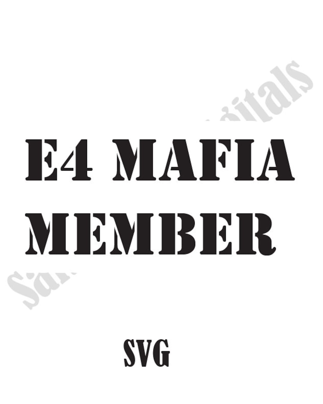 E4 Mafia Member Printable Sticker SVG - Etsy