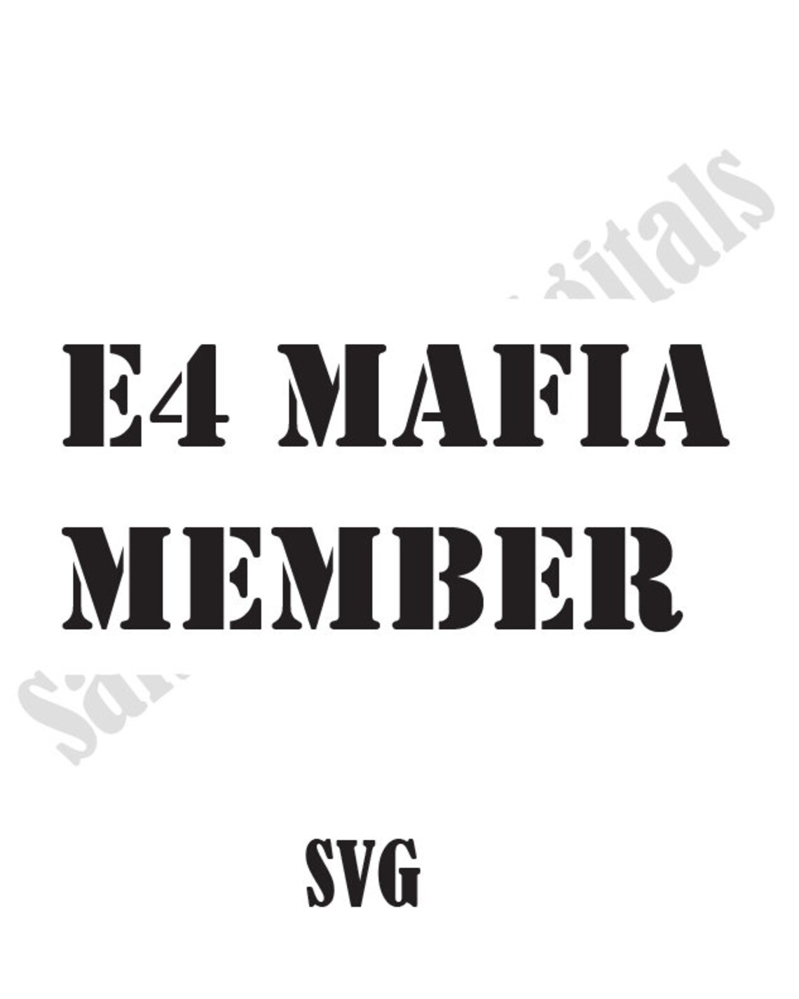 E4 Mafia Member Printable Sticker SVG | Etsy