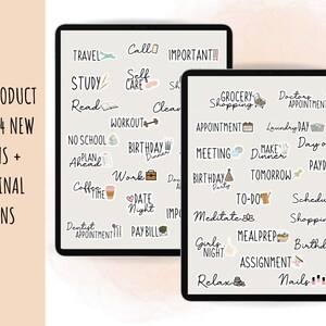 Everyday Life Stickers Daily Icons Stickers Goodnotes - Etsy