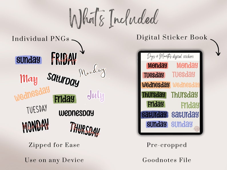 Digital Sticker Book, Good Notes Stickers, Goodnotes Sticker Book ...