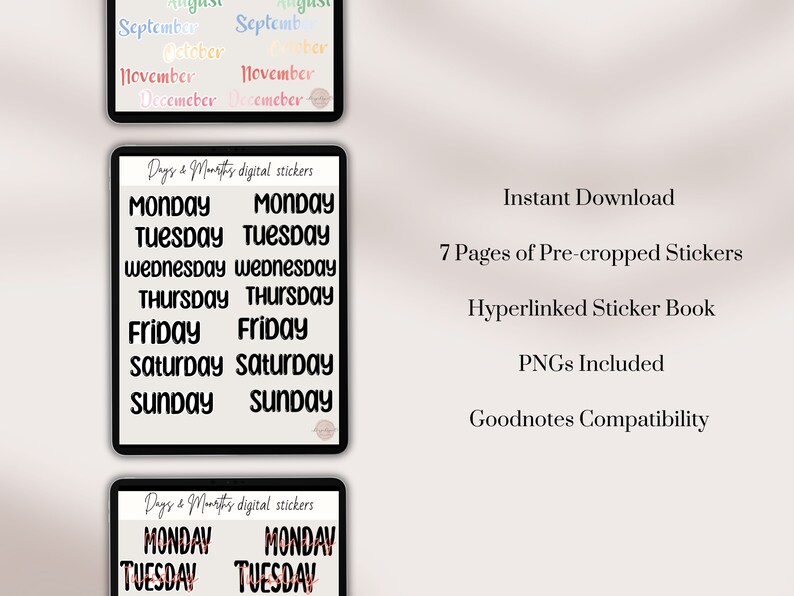 Digital Sticker Book, Good Notes Stickers, Goodnotes Sticker Book ...