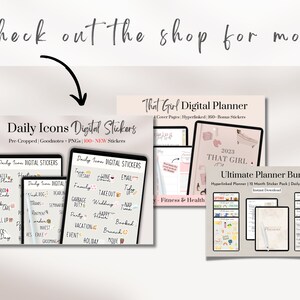 School Planner Stickers | College Planner Digital Stickers | Study ...