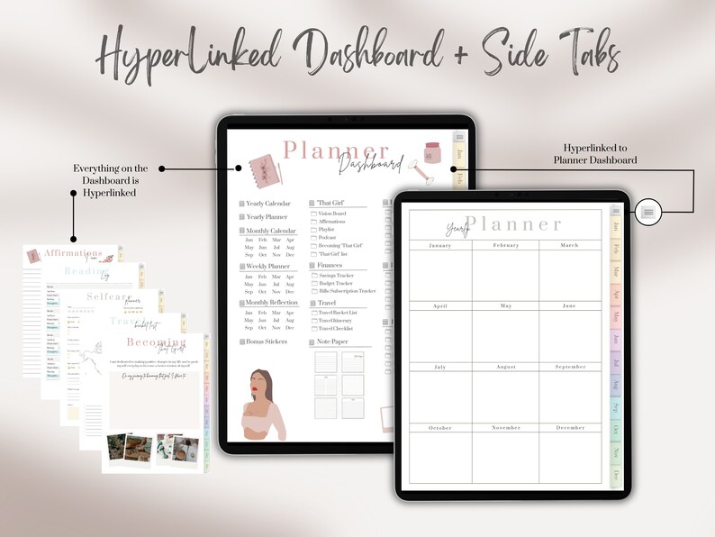 2023 Digital Planner Goodnotes, That Girl Digital Planner, Undated ...
