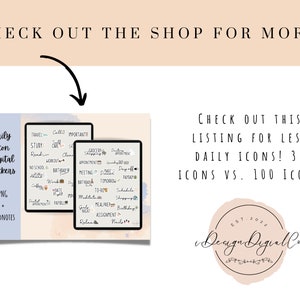 Everyday Life Stickers Daily Icons Stickers Goodnotes - Etsy