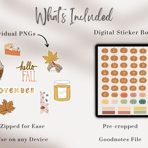 Digital Stickers Goodnotes | Halloween Planner Stickers | Fall Planner ...