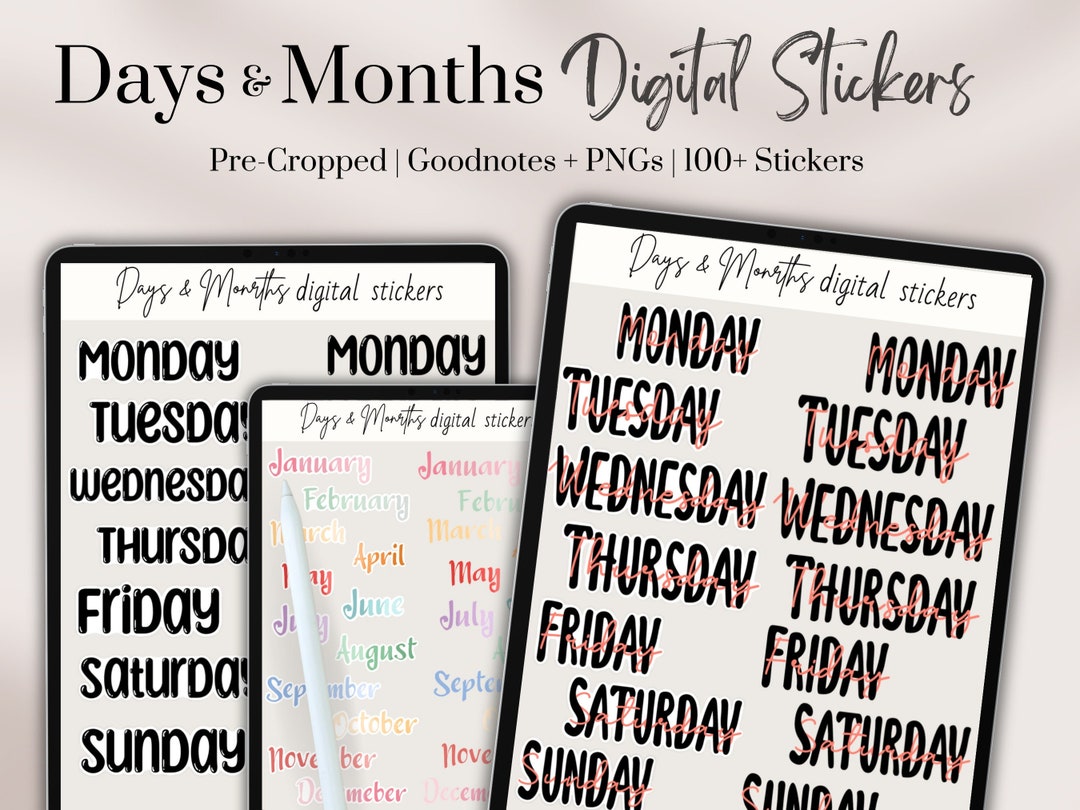 Digital Sticker Book, Good Notes Stickers, Goodnotes Sticker Book ...