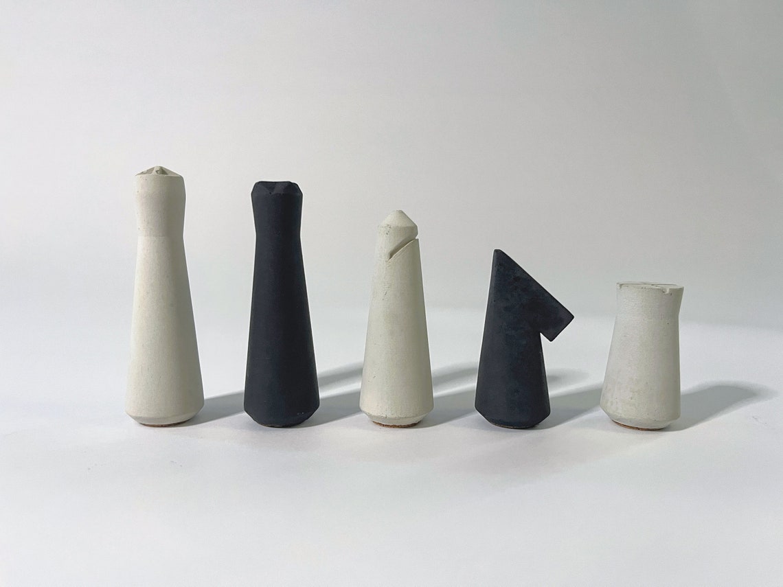 CONCRETE CHESS - Minimalist Decor - Handmade Chess Set - Etsy