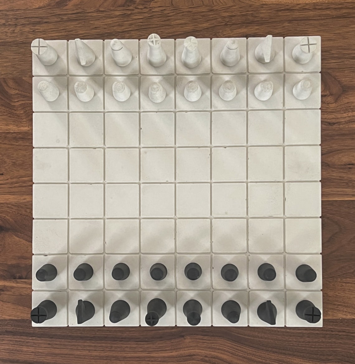 CONCRETE CHESS Minimalist Decor Handmade Chess Set - Etsy