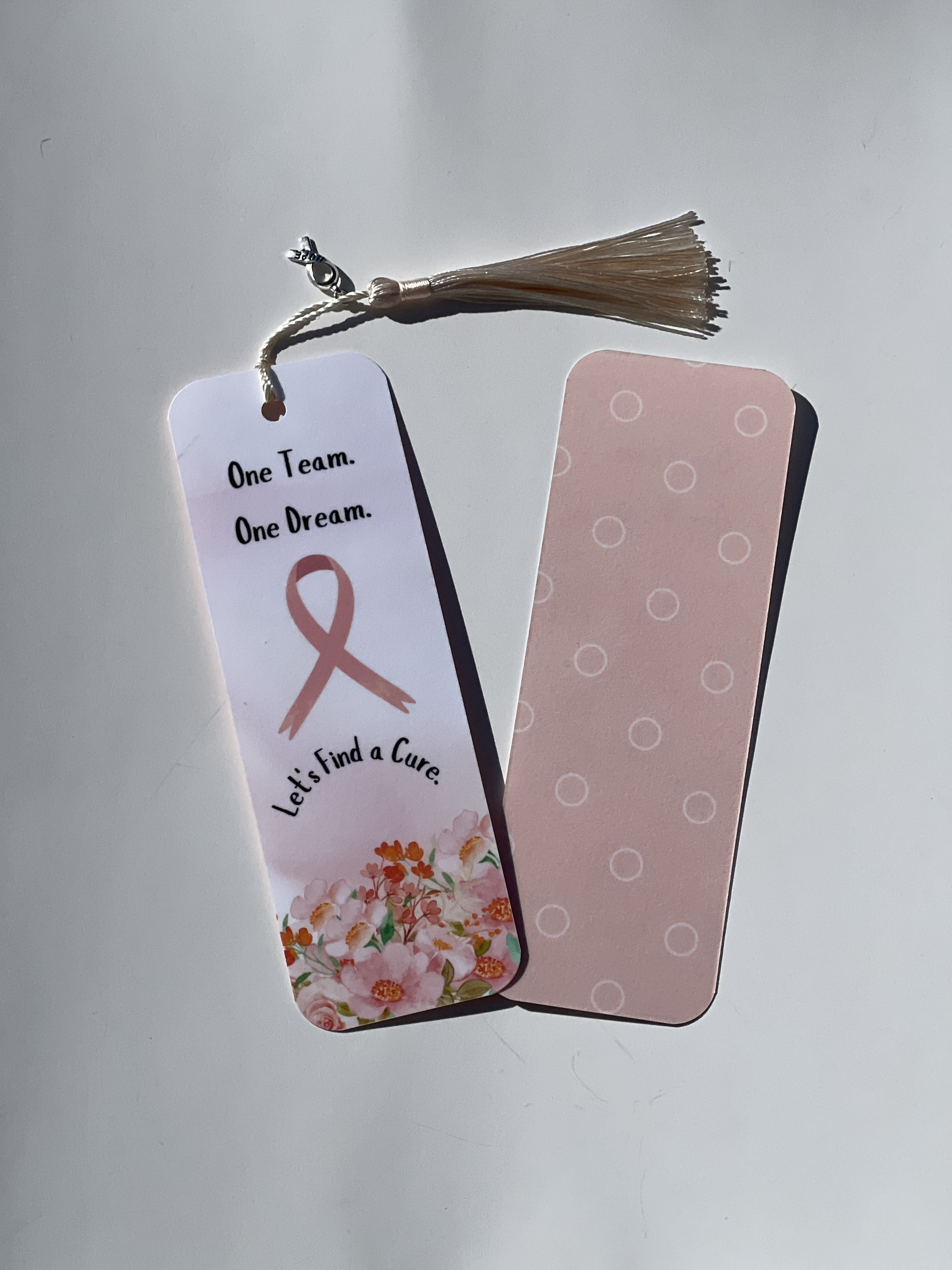 Breast Cancer Awareness Bookmark| Let's Find a Cure| October| - Etsy