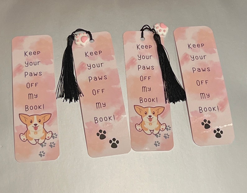 Keep Your Paws off My Book! Bookmark| Gifts for Dog Owners| Gifts for ...