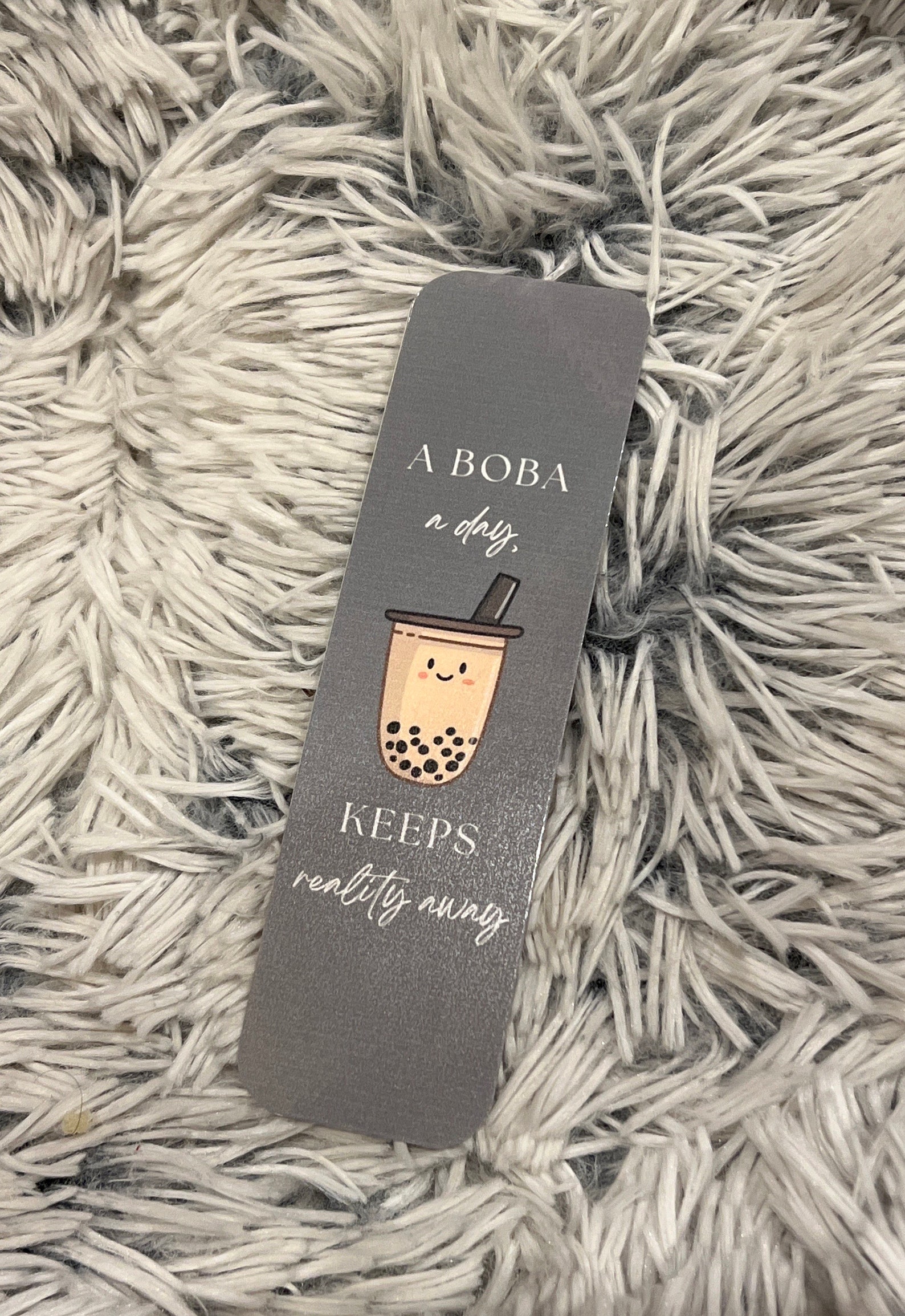 Boba Bookmarks| Tapioca| Milk Tea| Pink|bookish Gifts|cute Bookmarks ...