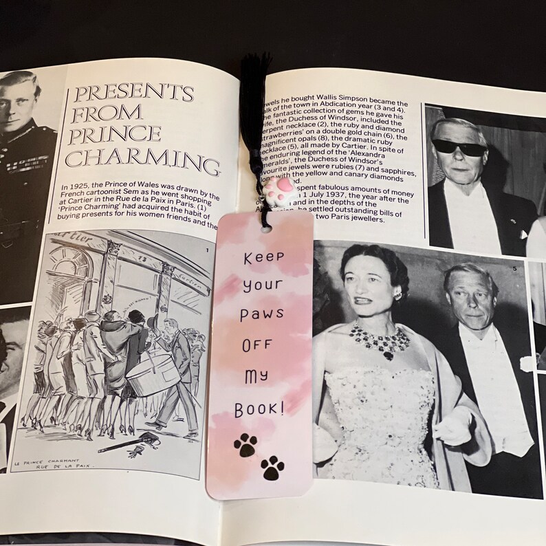 Keep Your Paws off My Book! Bookmark| Gifts for Dog Owners| Gifts for ...