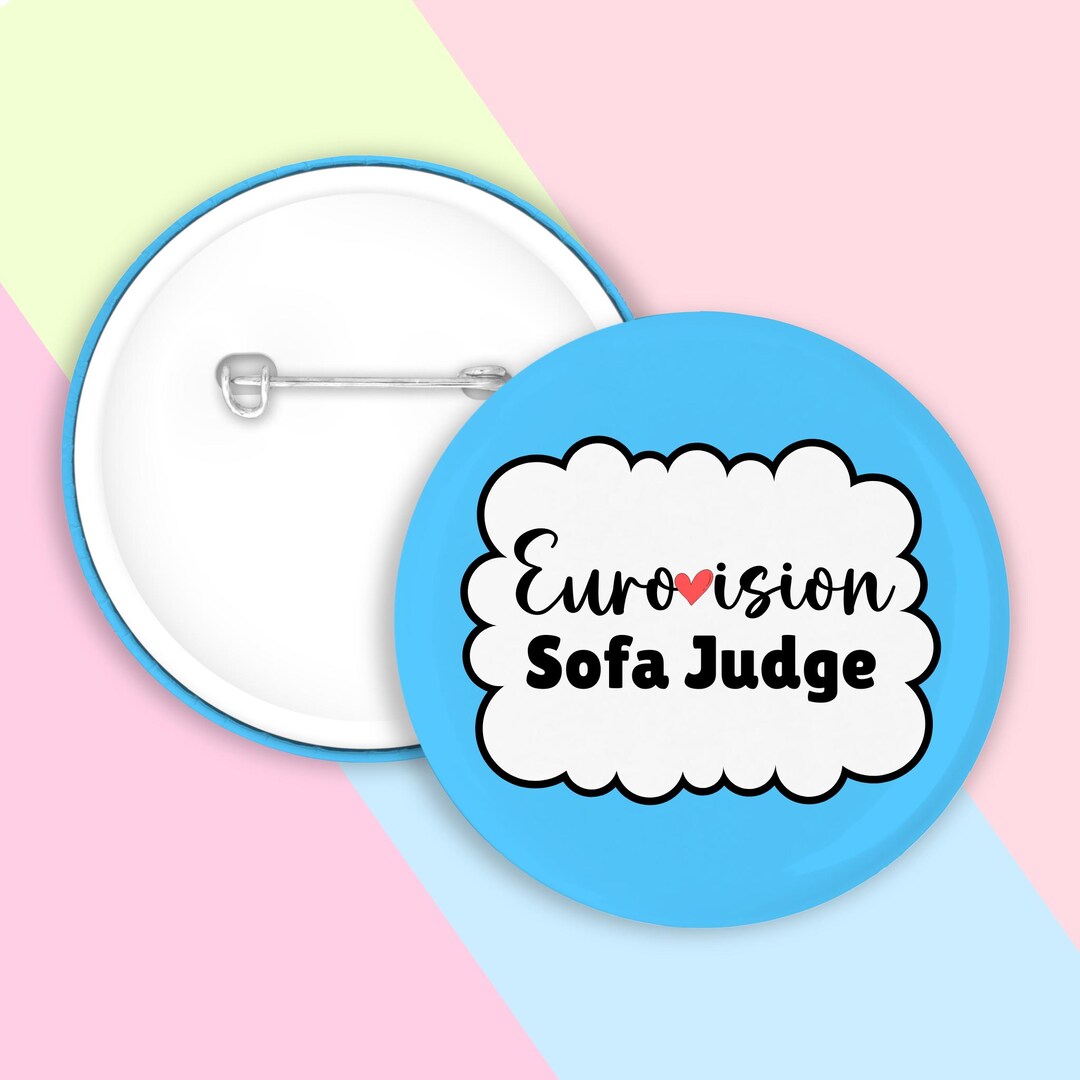 Eurovision Badge | Eurovision Sofa Judge | Eurovision Song Contest ...