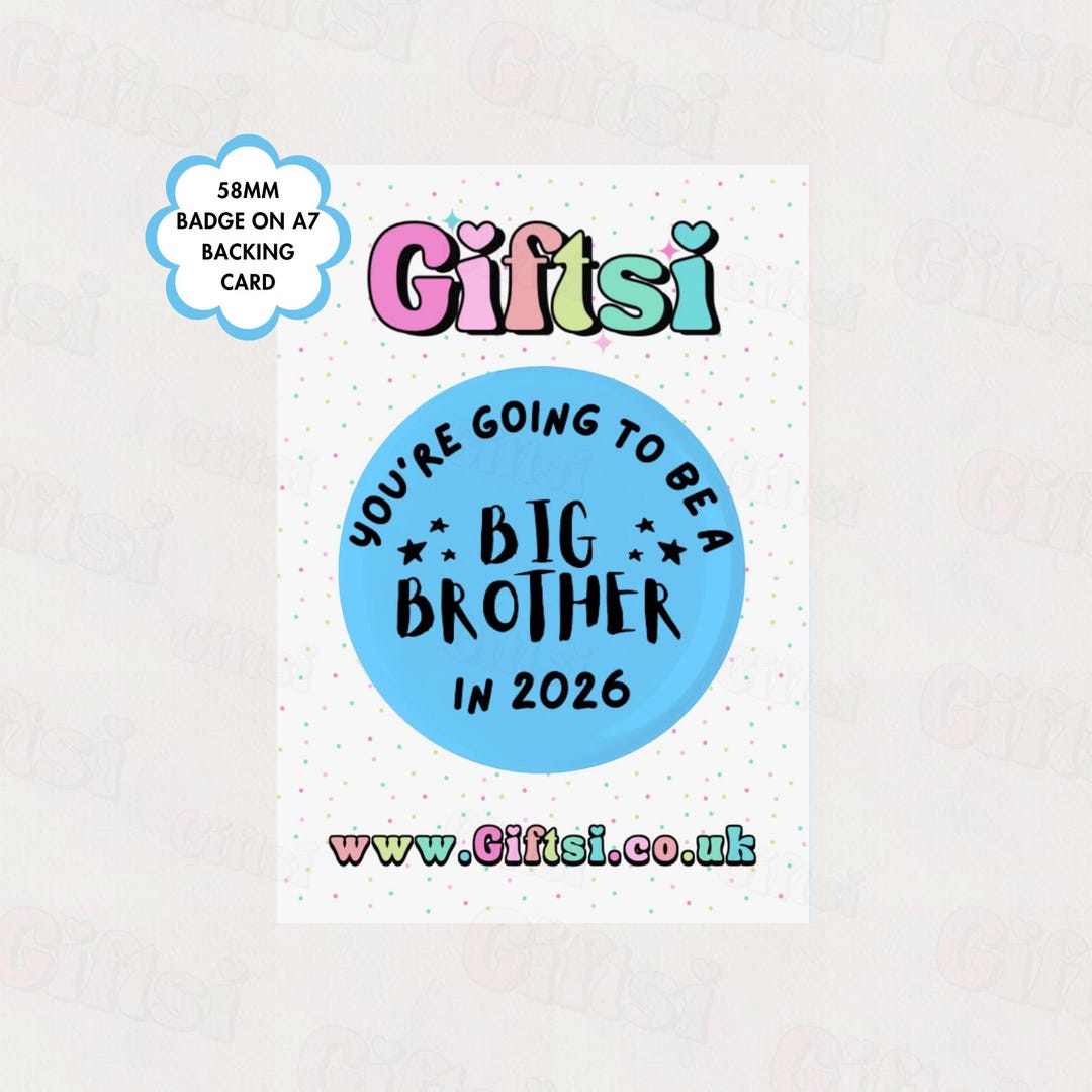 You're Going to Be A Big Brother Badge | Pregnancy Announcement Badge ...