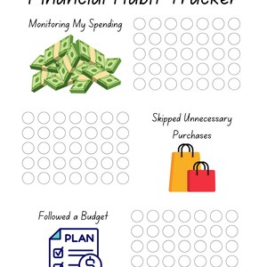 Financial Habit Tracker - Etsy