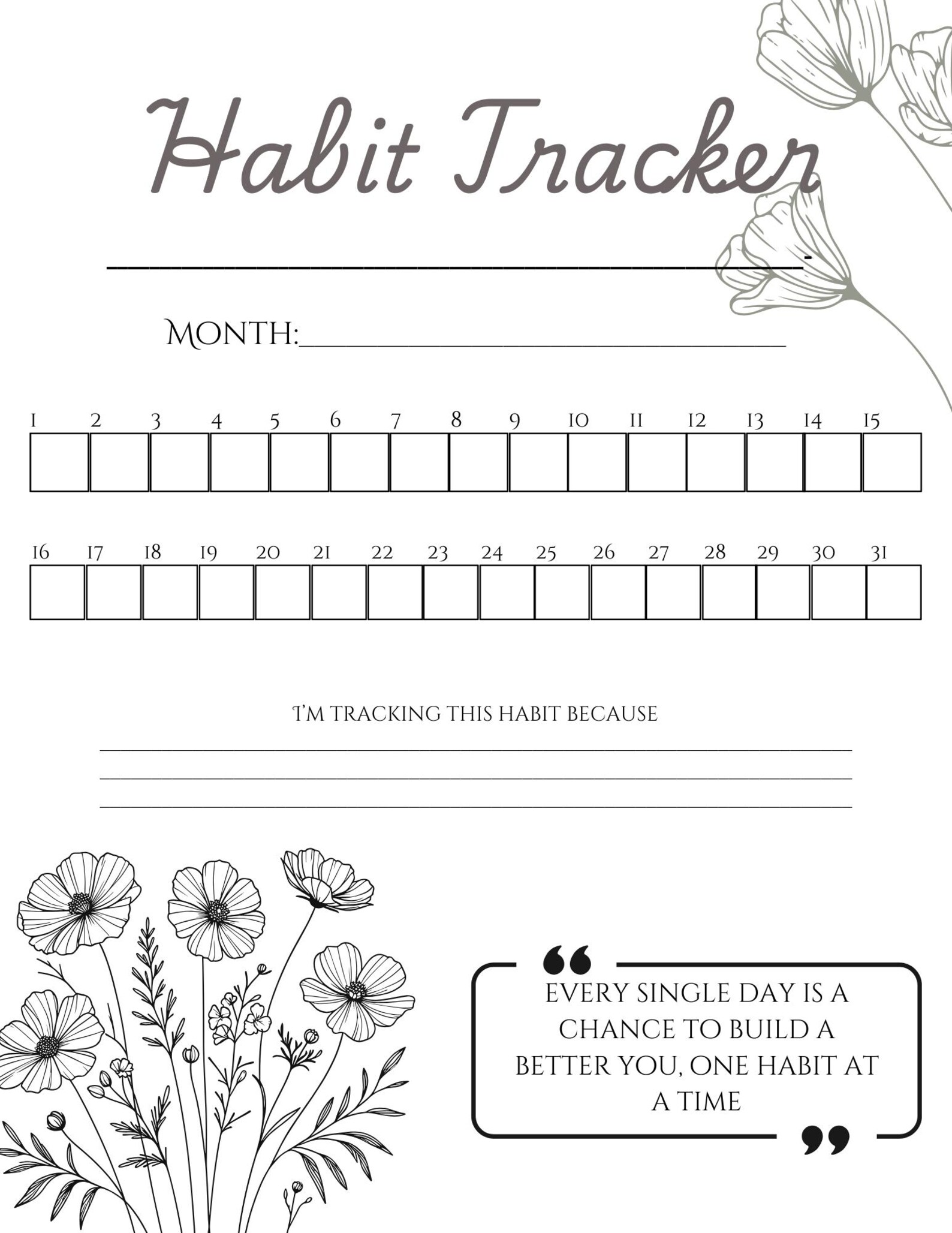 Financial Habit Tracker - Etsy